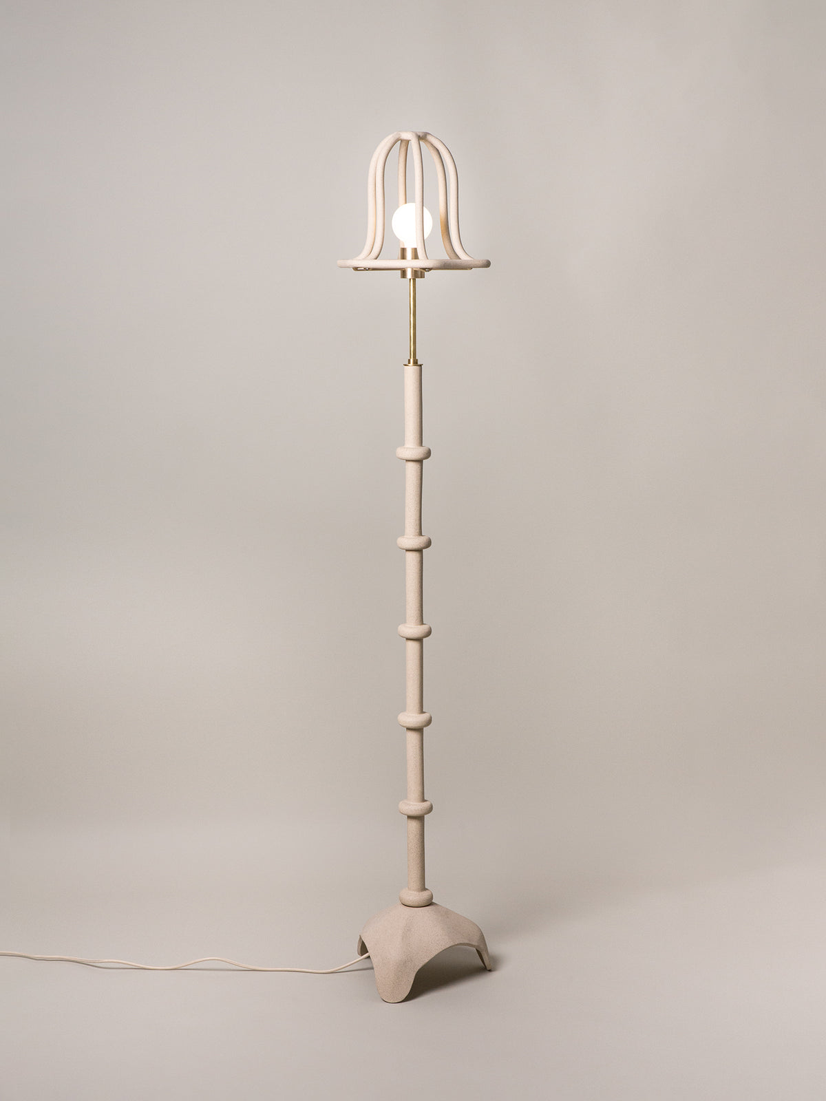 Kyo Floor Lamp, Sand: SIN ceramics & home goods - Handmade in Brooklyn – SIN | Home Goods